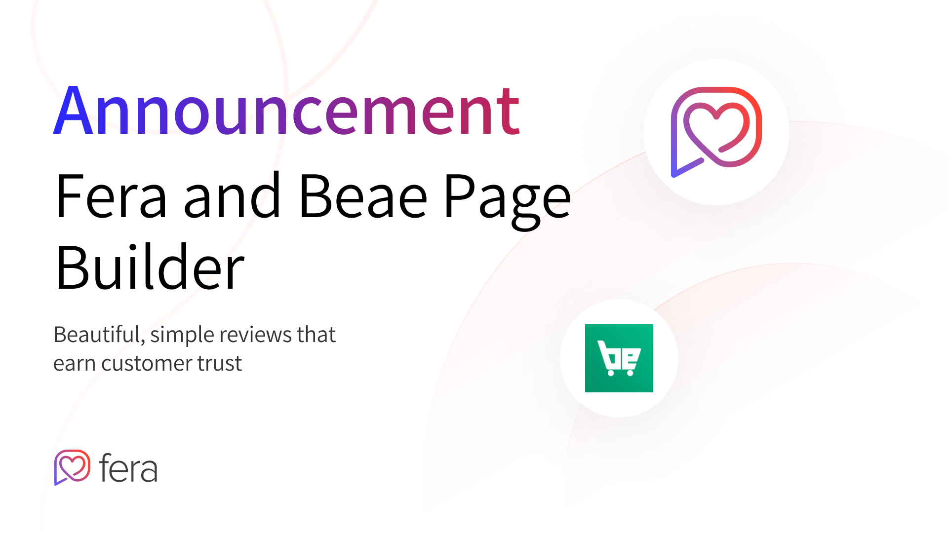 [Announcement] Fera Reviews and Beae Page Builder